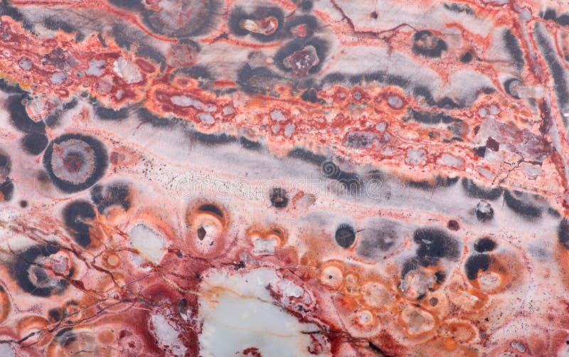 Red and Grey Rhyolite Structure Stock Image - Image of stone, striped ...