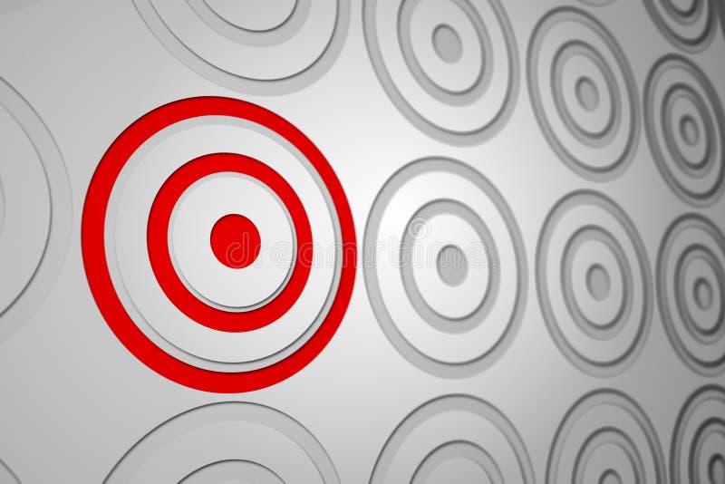 Red Grey Target Pattern Stock Illustrations – 163 Red Grey Target ...