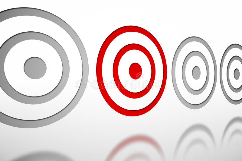 Red Grey Target Pattern Stock Illustrations – 163 Red Grey Target ...
