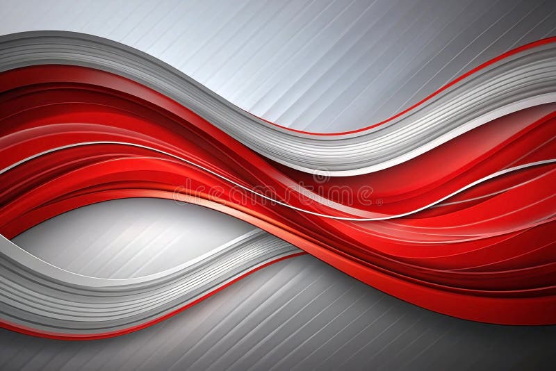 Red and Grey Waves Abstract Background, Design Template Stock Photo ...