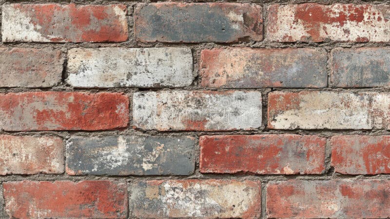 Red Grey White Brick Wall Texture Background Stock Illustration ...
