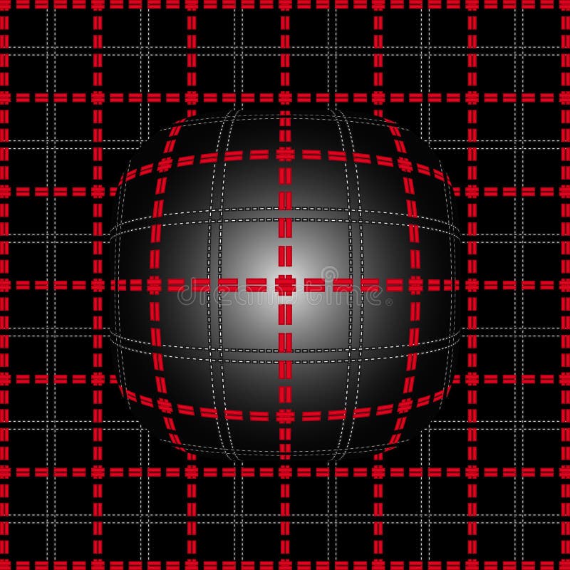 Red Grid Lighting Convex Background Stock Vector - Illustration of ...