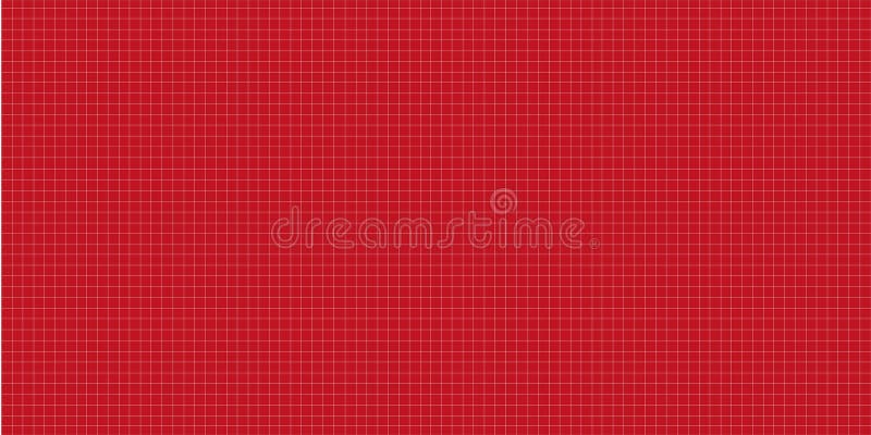 Red Grid Paper Used for Notes or Decoration. Horizontal Vector Editable ...