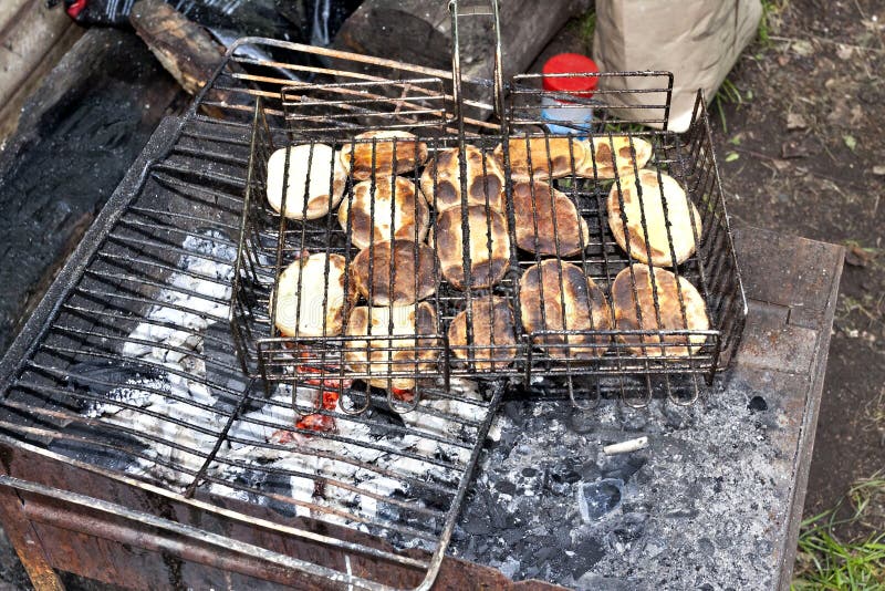 Red grilled tomatoes stock image. Image of grilling - 121083425