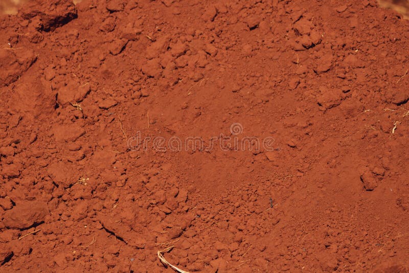 Red Ground Soil Texture in Brazil Stock Photo - Image of abstract ...
