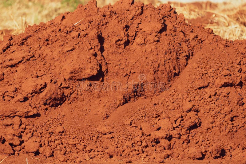 Red Ground Soil Texture in Brazil Stock Photo - Image of condition ...