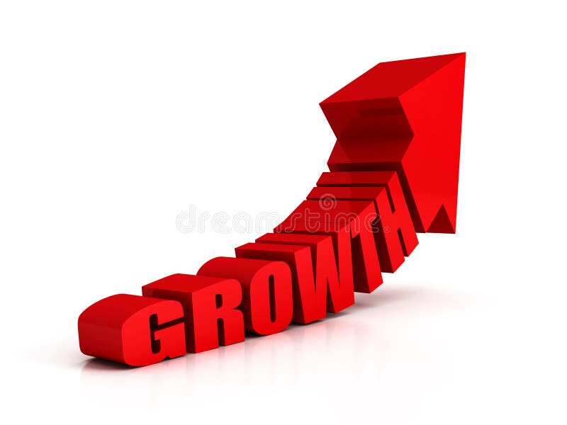 2014 Business Growth Arrow with Corporate Words Stock Illustration ...