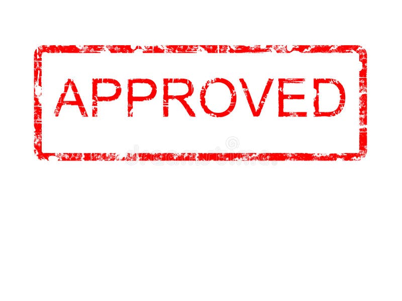 Red Grunge Approved stock illustration. Illustration of isolation - 5187730