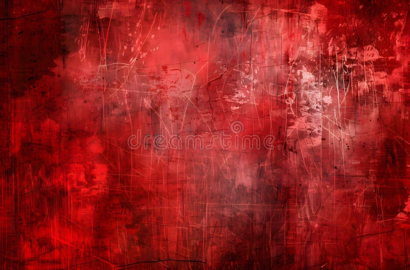 Distressed Red Grunge Background Texture Stock Illustration ...