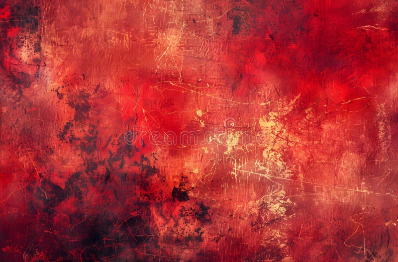 Distressed Red Grunge Texture Background Stock Illustration ...