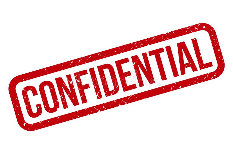 Red Grunge Confidential Rubber Stamp Isolated on White Background Stock ...