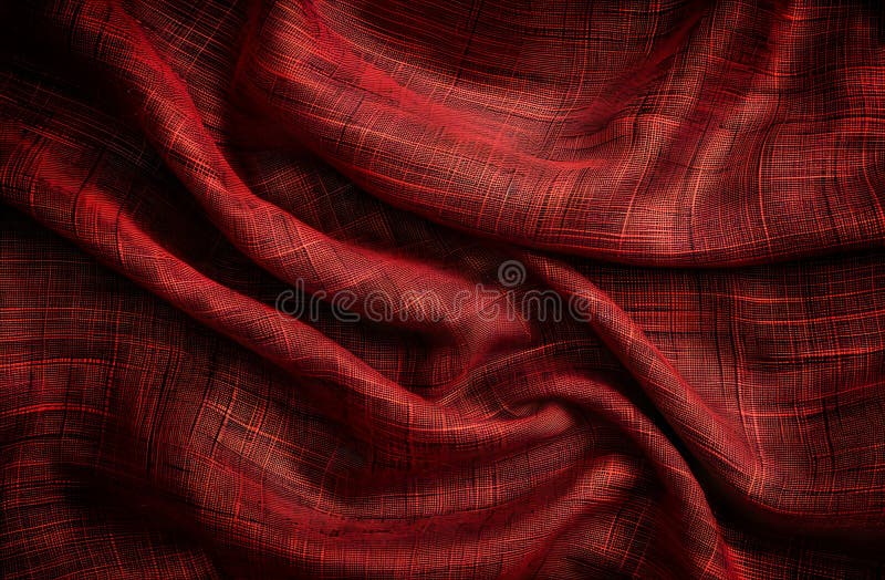 Red Grunge Fabric Texture Background Stock Illustration - Illustration ...