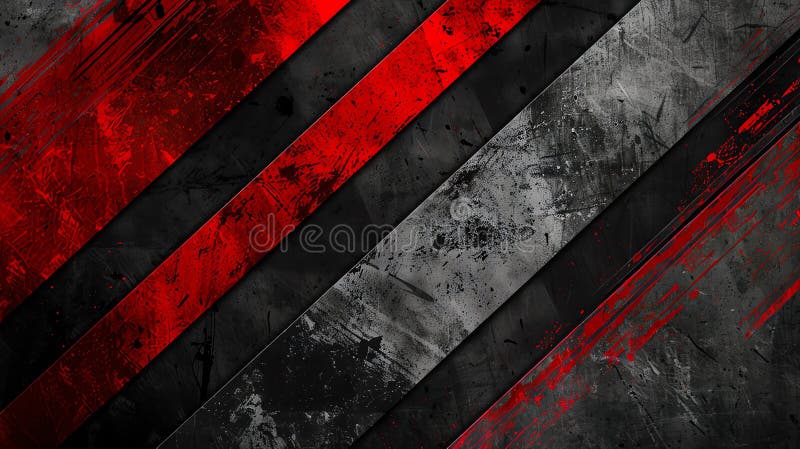 Red Grunge Pattern Wallpaper with Black Lines, 3D Motion Effect ...