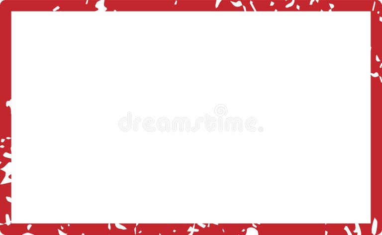 Red Grunge Rectangular Frame Border with Copy Space, Suitable for ...