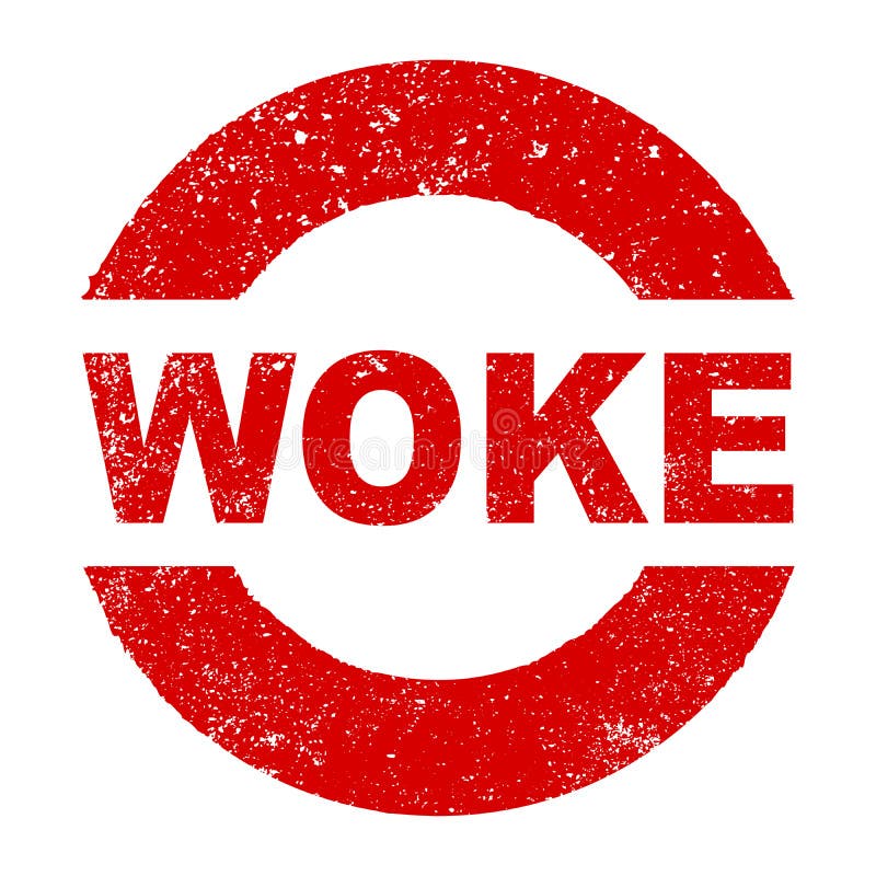 Woke red ink stamp stock vector. Illustration of alert - 232428997