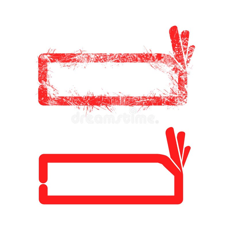 Red Grunge Rubber Stamp OK Sign with Rectangular Copyspace Stock Vector ...