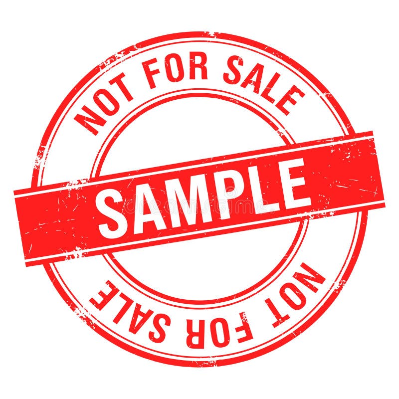 Not for Sale - Sample Stamp Stock Vector - Illustration of sample ...
