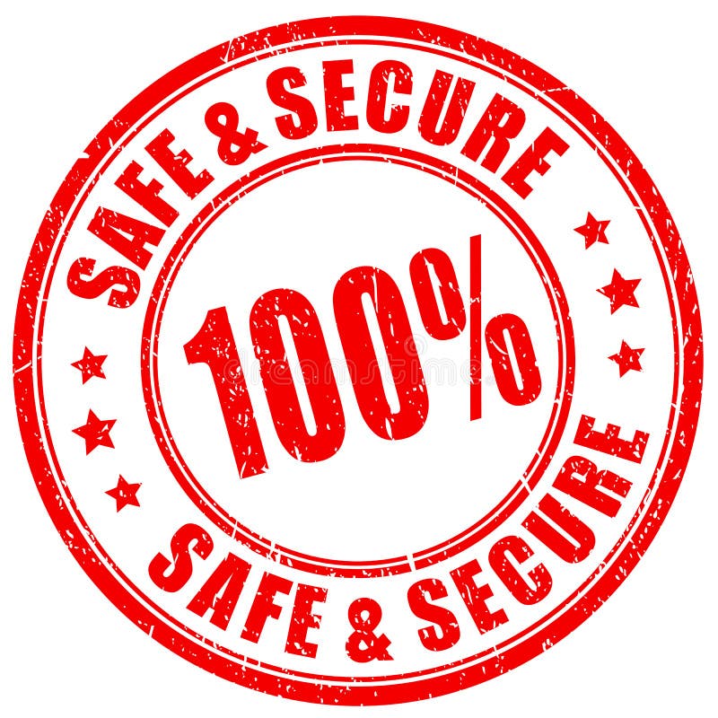 Secure stamp stock illustration. Illustration of grunge - 18972709