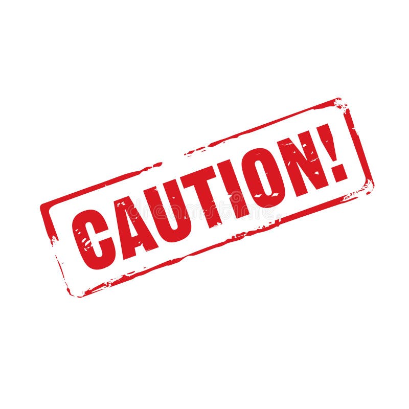 CAUTION red stamp text stock vector. Illustration of risky - 41995153