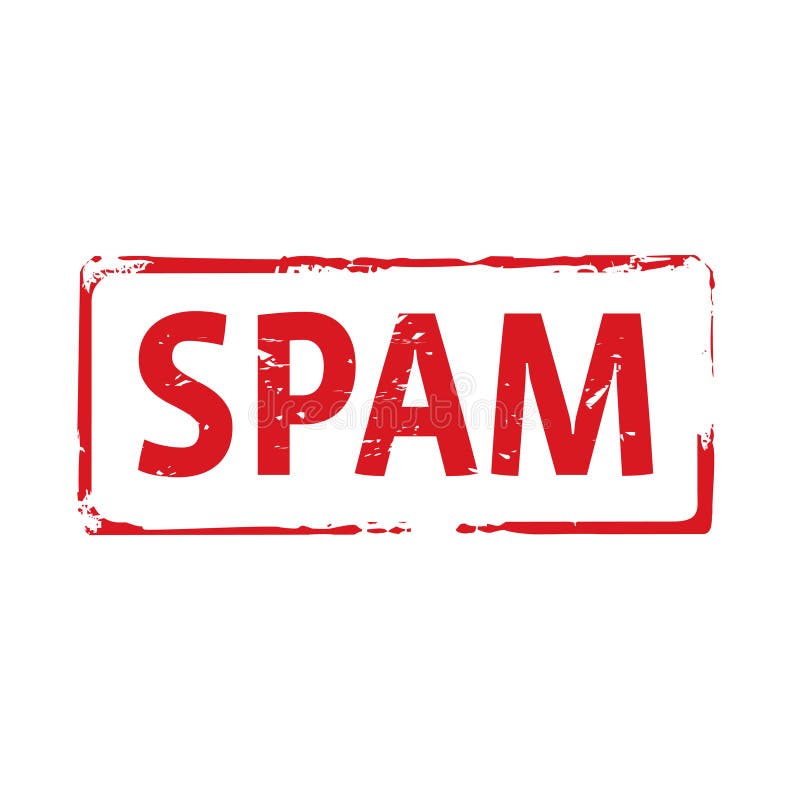 Red Stamp and Text Spam. Vector Illustration Stock Vector ...