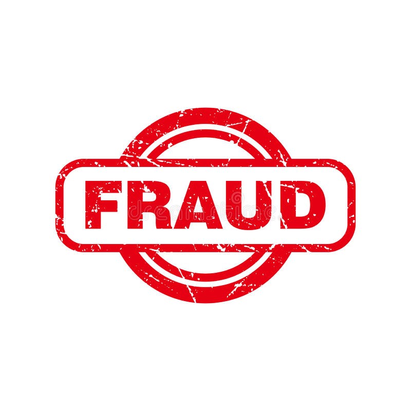 Grungy Fraud Rubber Stamps Campaign Illustration Vector, Red Circle ... Grungy Fraud Rubber Stamps Campaign Illustration Vector, Red Circle ...