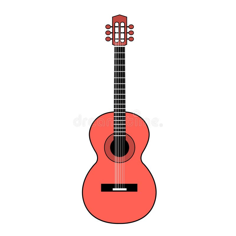 Red Outline Guitar Stock Illustrations – 757 Red Outline Guitar Stock ...