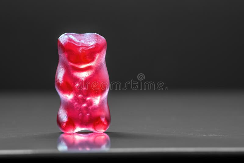A Red Gummy Bear Candy Fruity Flavours. Editorial Stock Photo - Image ...