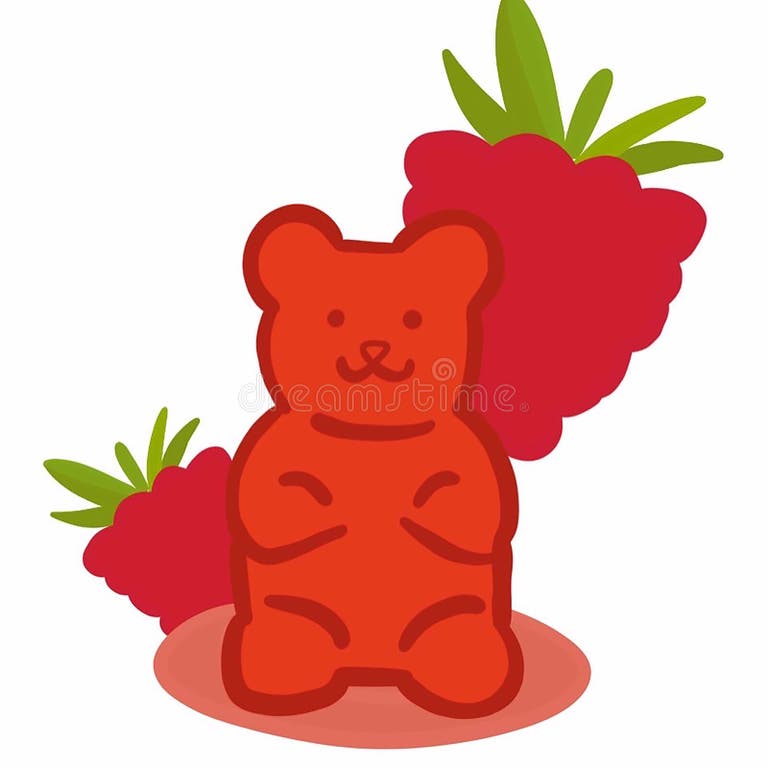 Red Gummy Bear Illustration Editorial Stock Photo - Illustration of ...