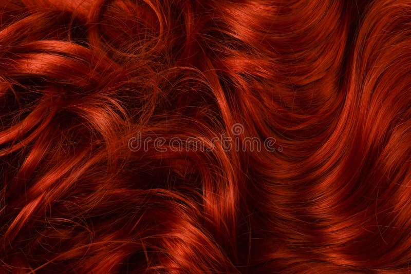 Red Hair Background. Curly Red Hair Stock Photo - Image of healthy ...