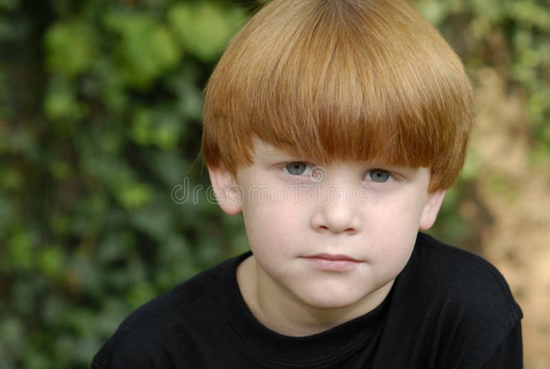Red hair boy portrait stock image. Image of face, child - 23180119