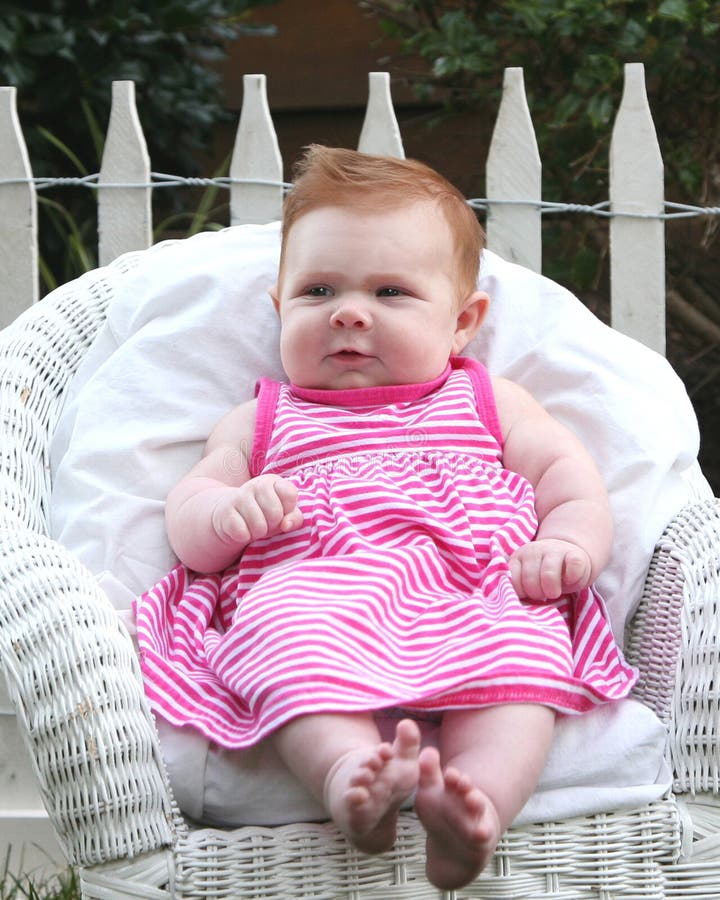 Red Haired 10 Week Old Baby Stock Photo - Image of newborn, sitting ...