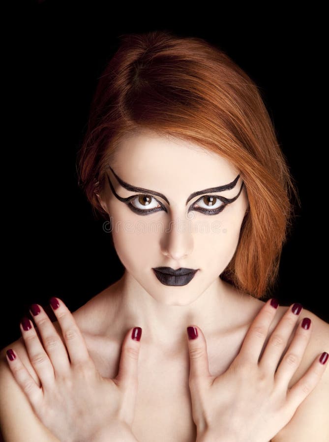 Red-haired female model stock image. Image of girl, female - 23561983