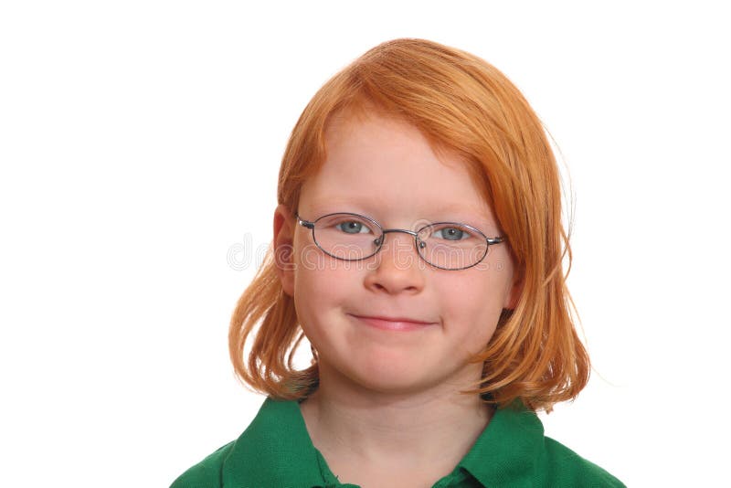 Red-haired Teen Girl in Shorts. Stock Image - Image of adolescence ...