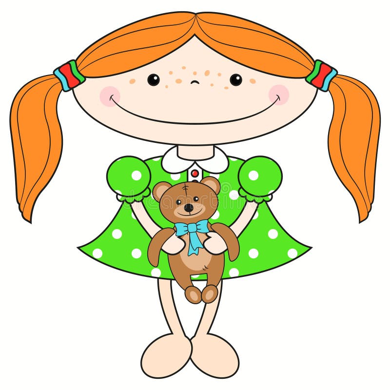 Red Hair Girl Freckles Cartoon Stock Illustrations 256 Red Hair Girl