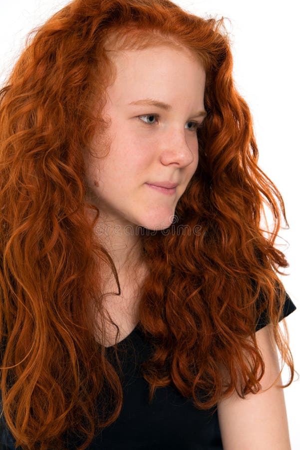 Red-haired girl stock image. Image of natural, bright - 39893223