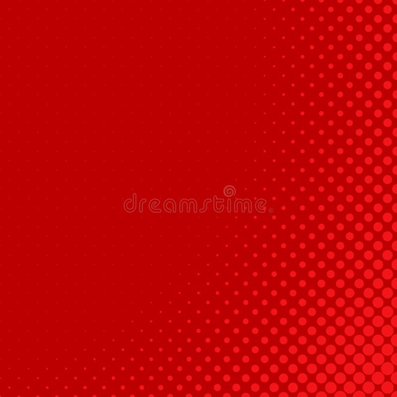 Red Halftone Circle Background Pattern Template - Vector Illustration ...