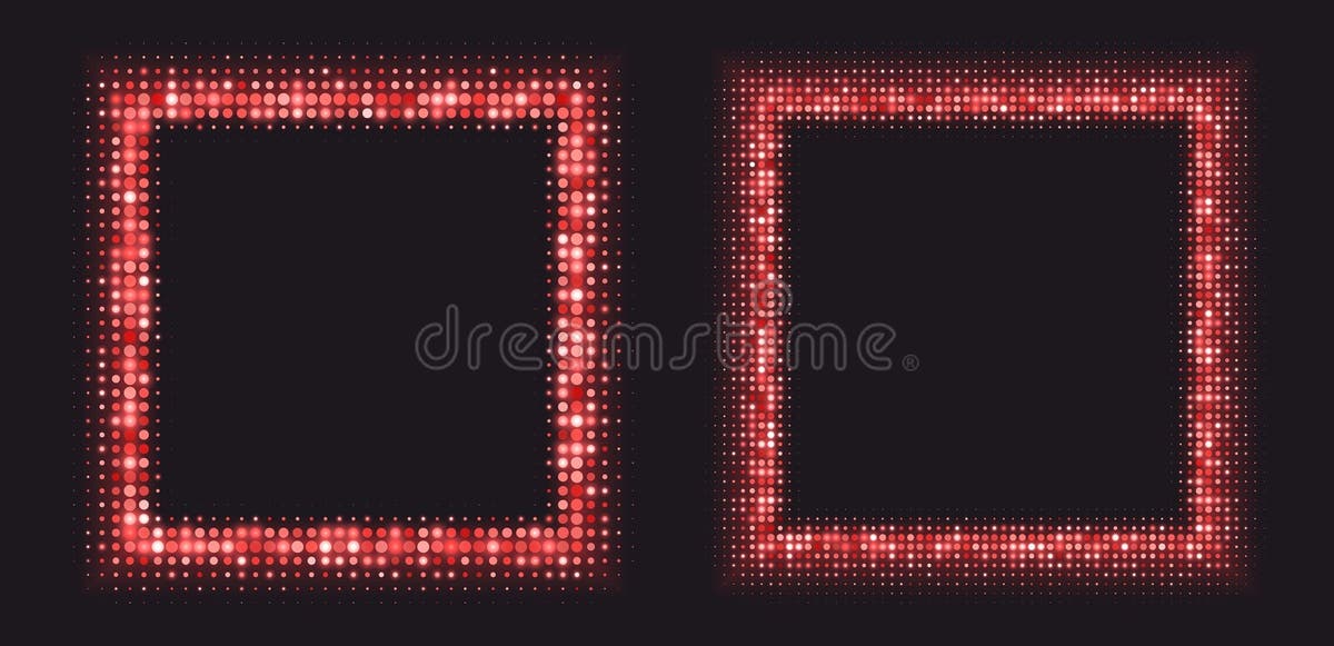 Glowing Square Dots Stock Illustrations – 1,562 Glowing Square Dots ...