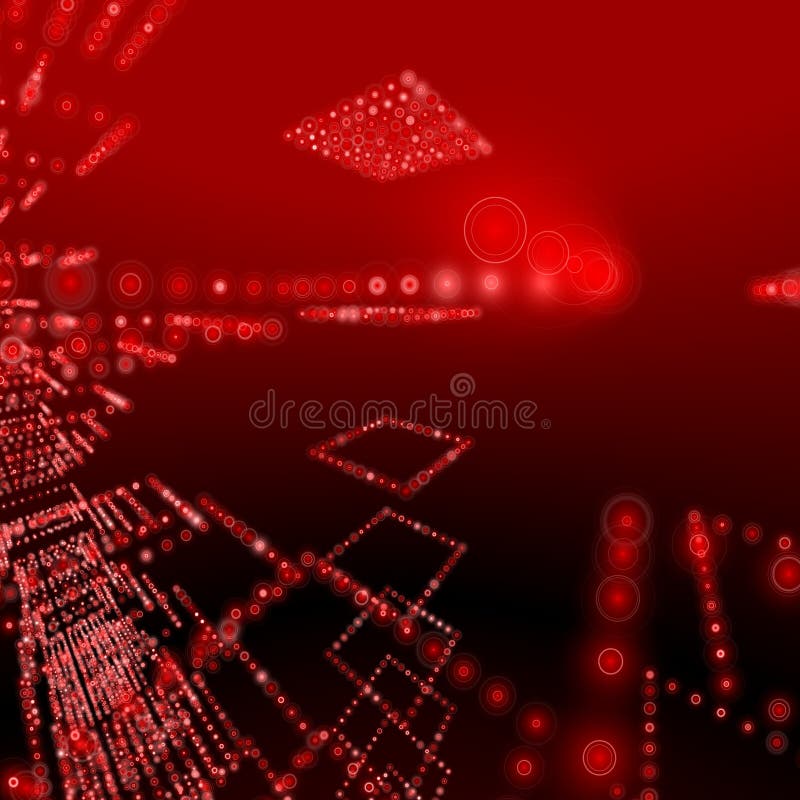 Red halo matrix background stock illustration. Illustration of station ...