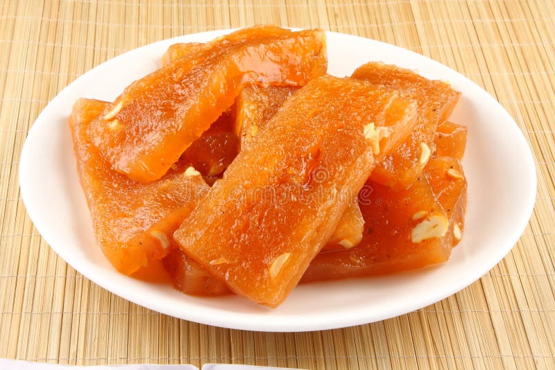Red Halwa Slices Kerala Cuisine. Stock Photo - Image of cooked, khoya ...