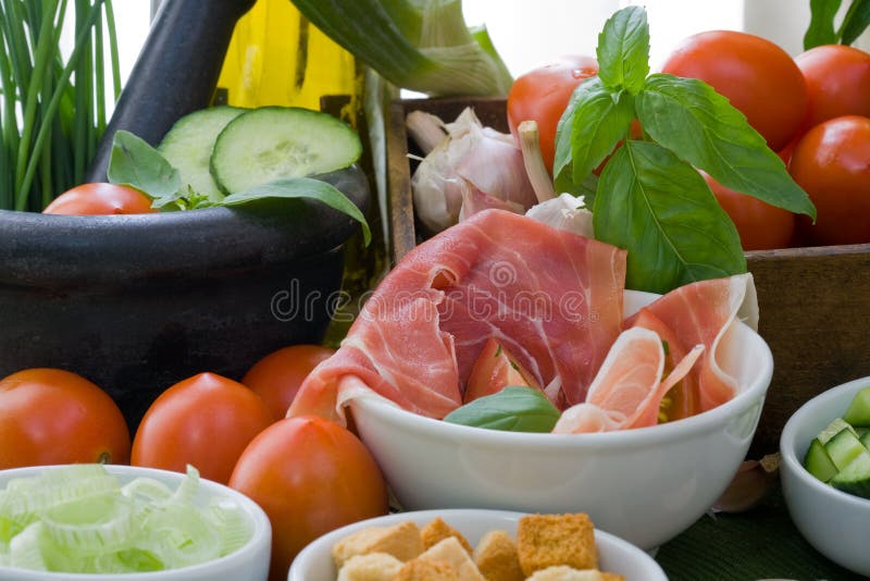 Red ham stock photo. Image of pork, basil, restaurant - 5246706