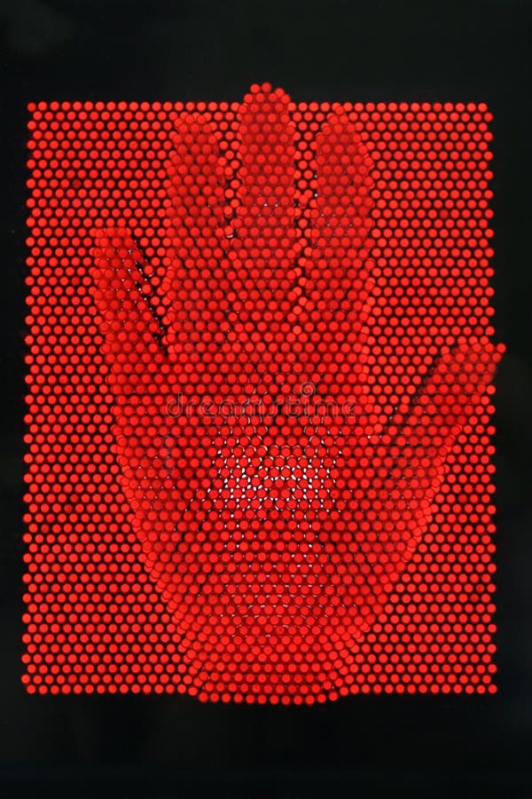 Red hand stock illustration. Illustration of held, pattern - 2623144