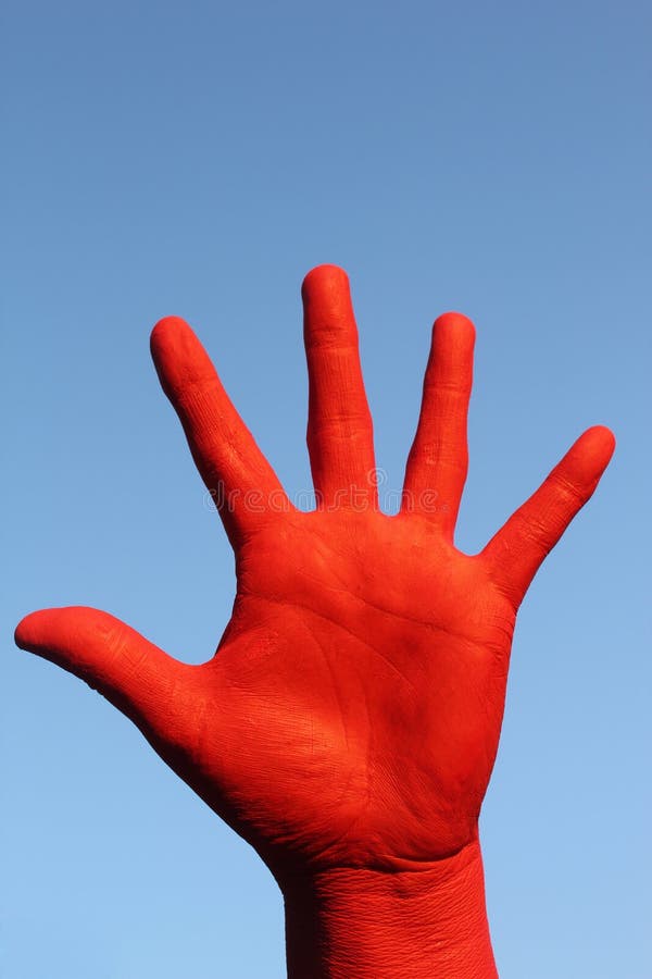 Red_hand stock photo. Image of symbol, beautiful, creative - 60346432