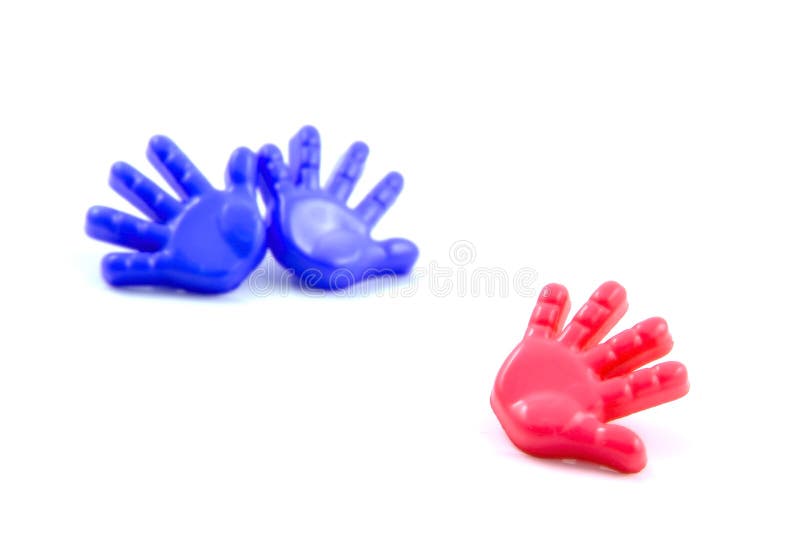 Red Hand Buttons Picture. Image: 1141501