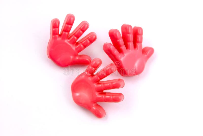 Red Hand Buttons stock photo. Image of wave, five, palm - 1141520