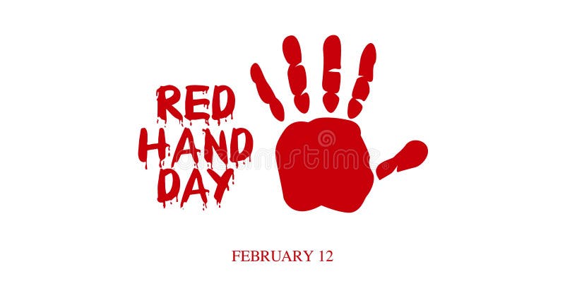 Red Hand Day Animation Video, Ideal for Red Hand Day Celebration Stock ...