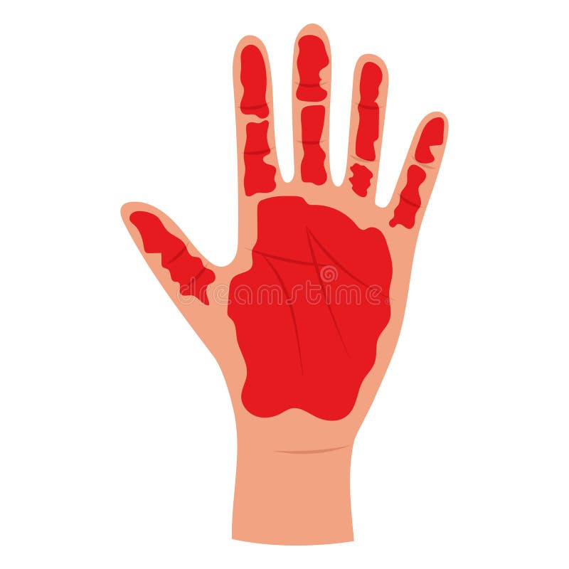 Red hand day design stock vector. Illustration of symbolic - 300276981
