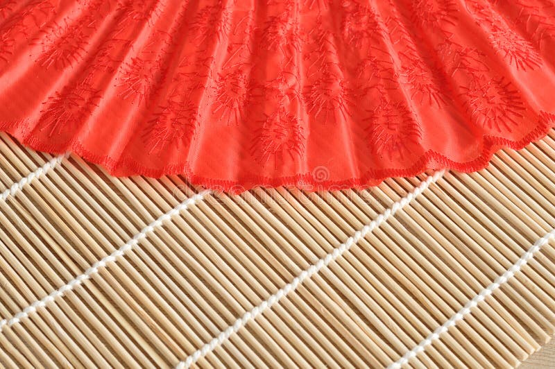 A red hand fan stock image. Image of traditional, folding - 82374025
