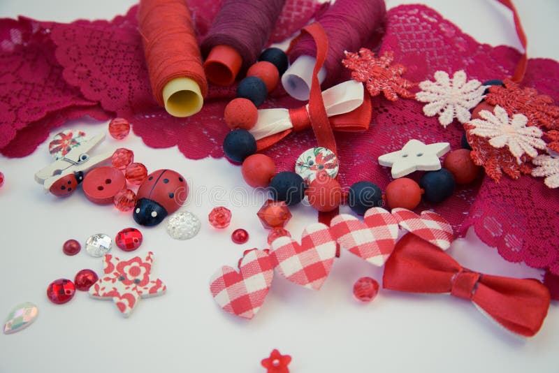 Red Hand Made stock photo. Image of beauty, craft, accessory - 82661368