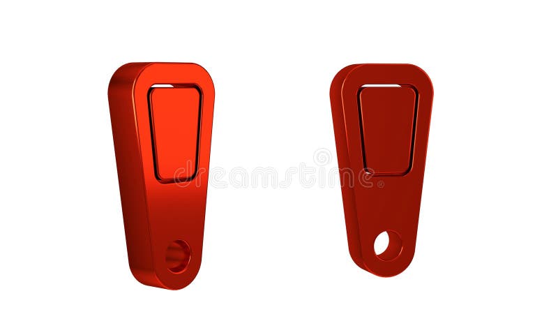 Red Hand Mirror Icon Isolated on Transparent Background. Stock ...