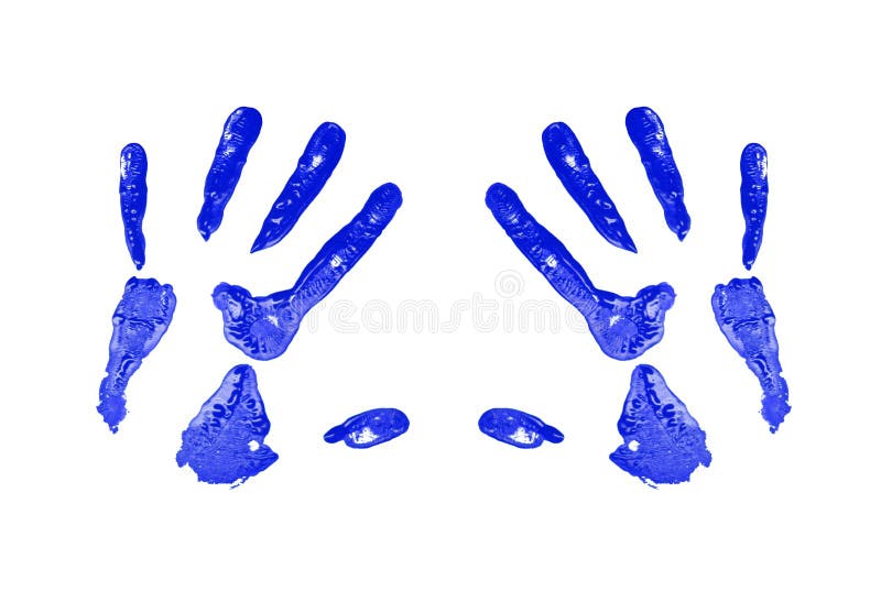 Red Hand Print Picture. Image: 4968577